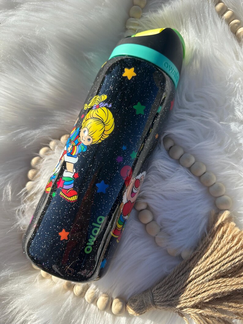 Custom Owala Water Bottle: 80s Rainbow Decals - Etsy