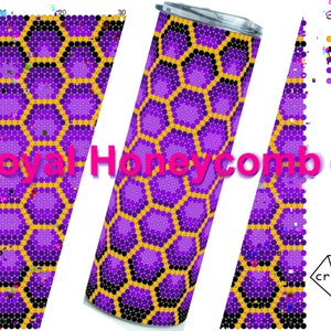 Royal Honeycomb © Rhinestone Template SS16 for 24oz PLUMP Tumbler ...