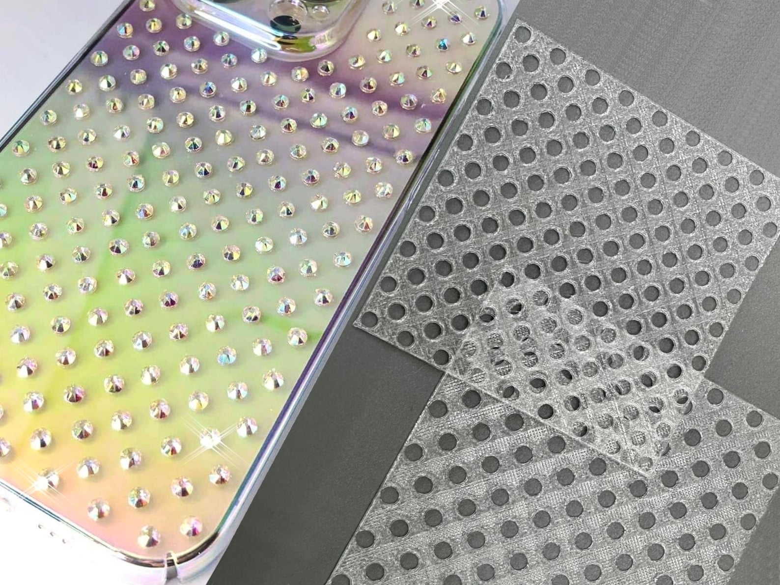 DIAGONETTE © - Flexible Bling Grid Set SS12, SS16, SS20 With Diagonal ...