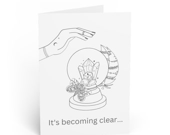 Crystal Ball Birthday Card - Etsy