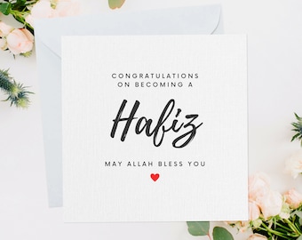 Personalized Quran Hifz Completion Card - Etsy Australia