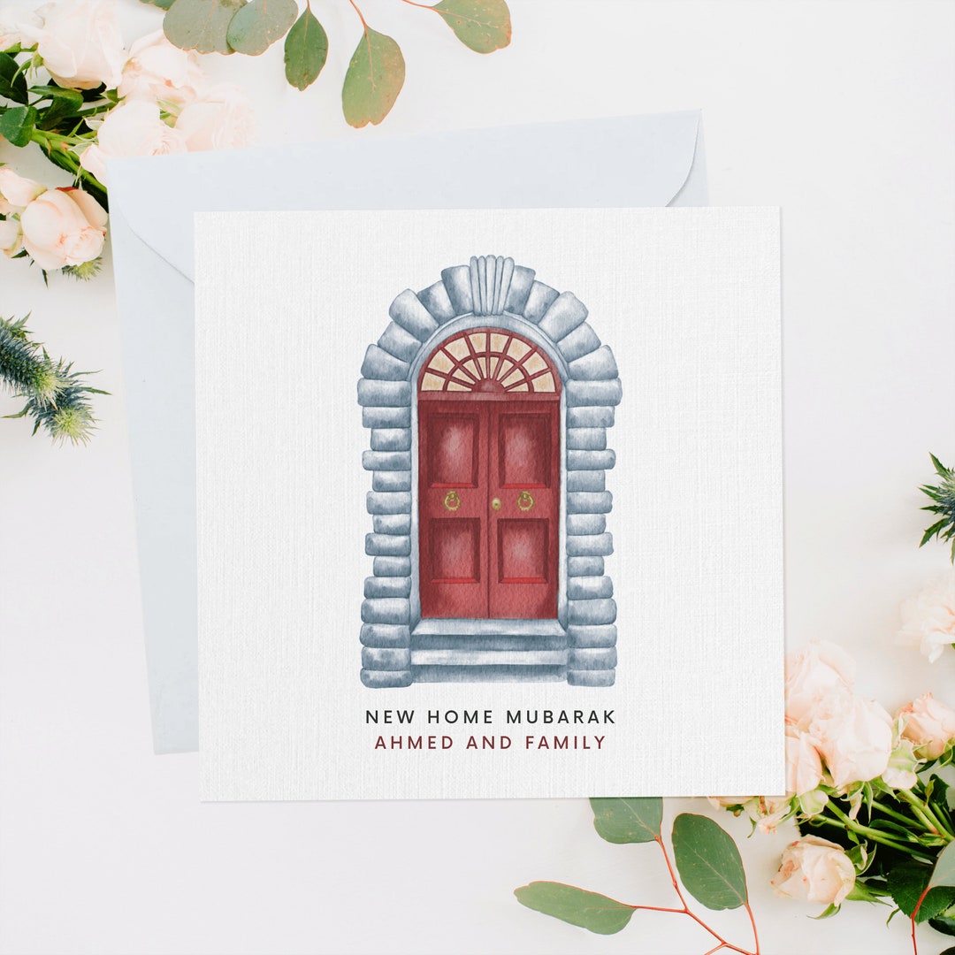 Personalised Housewarming Card, New Home Gift, Muslim Home, Gifts for ...