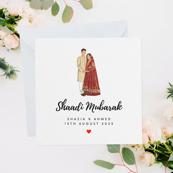 Pakistani Wedding Card - Etsy