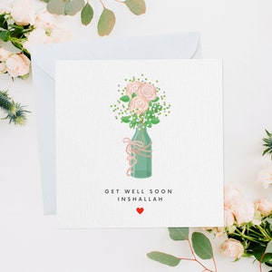 Personalised Get Well Soon Greeting Card, Shifa Get Well Soon Inshallah ...