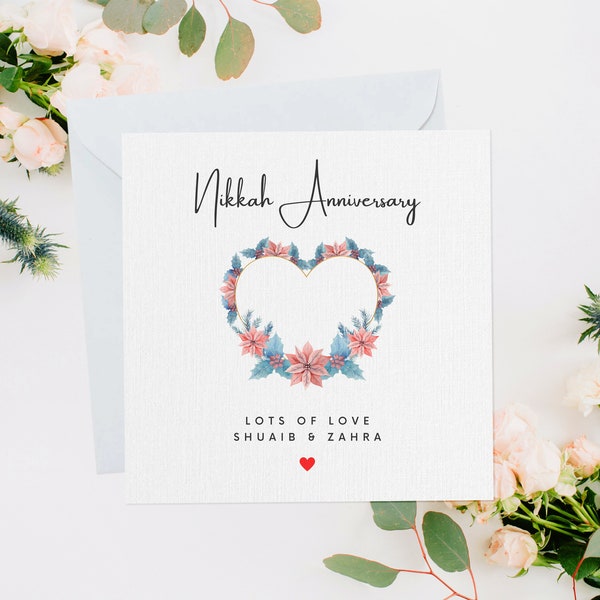 Nikkah Anniversary Card - Etsy