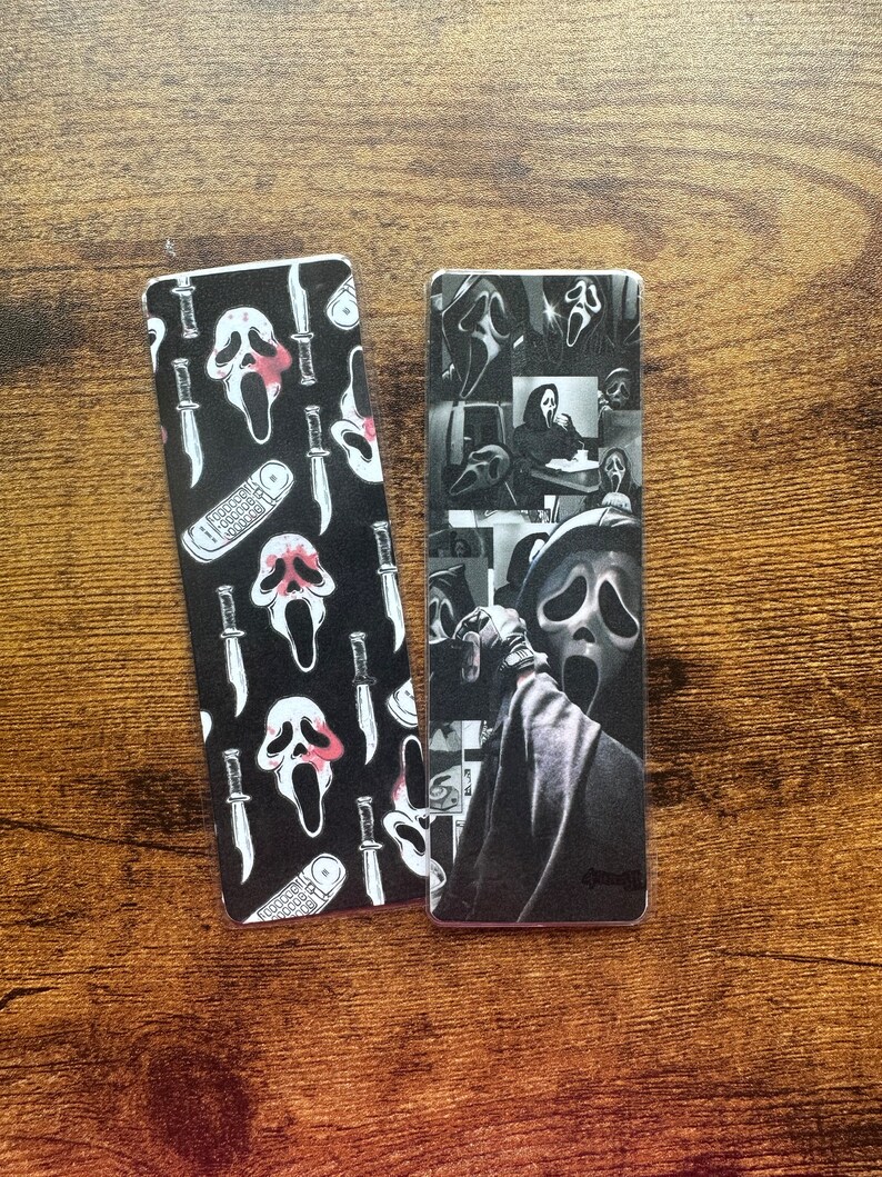 Ghostface Duo Bookmarks - Etsy