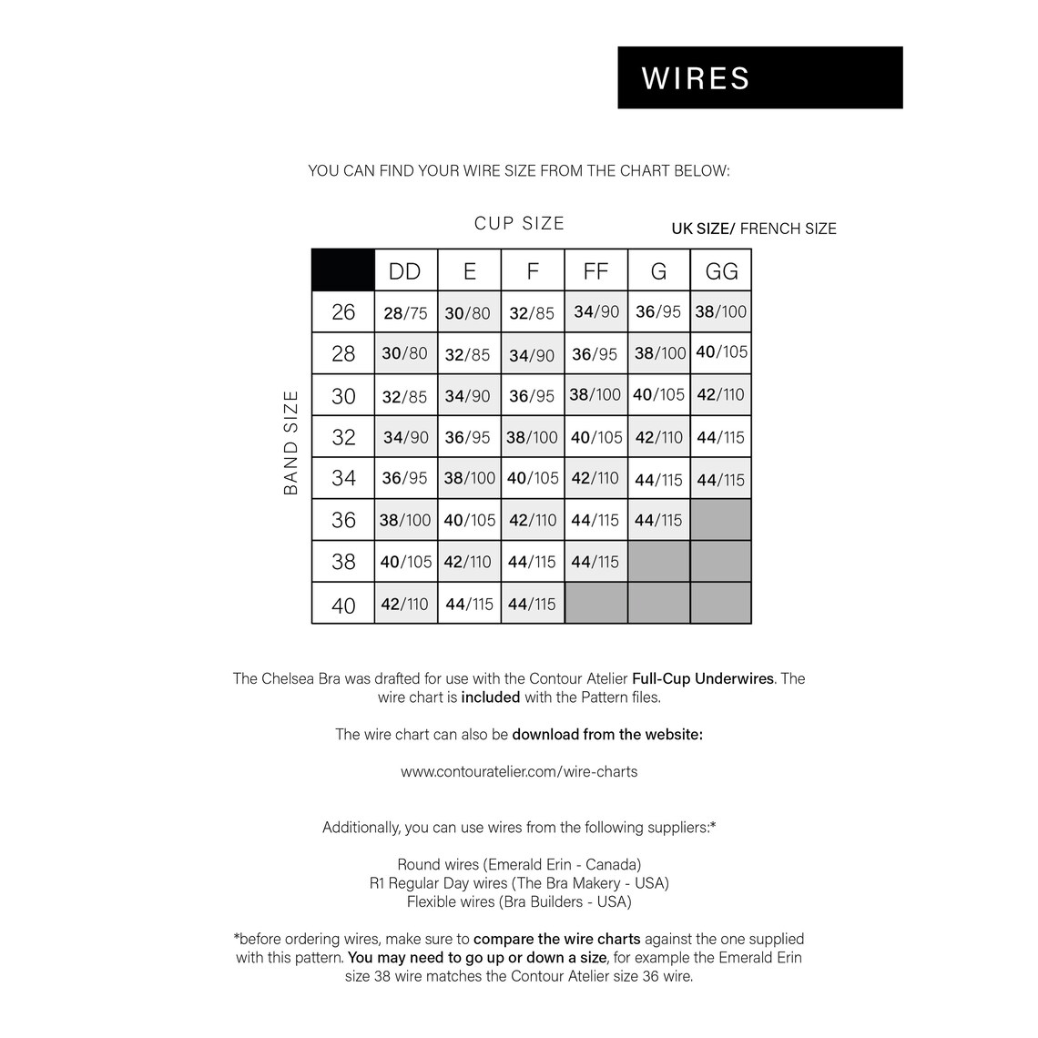 PDF Sewing Pattern Chelsea Bra Sizes DD GG Full-cup - Etsy
