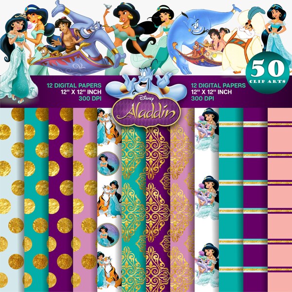 Aladdin and Jasmine - Etsy