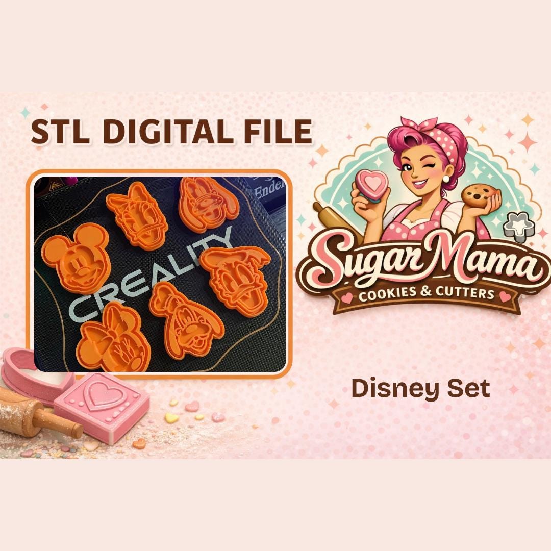 Digital STL Files Cookie Cutters & Stamps - Disney Set - Etsy