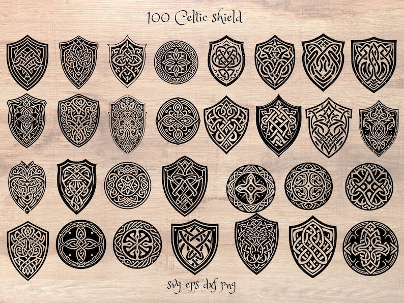 100 Celtic Shield Viking Shield - Etsy