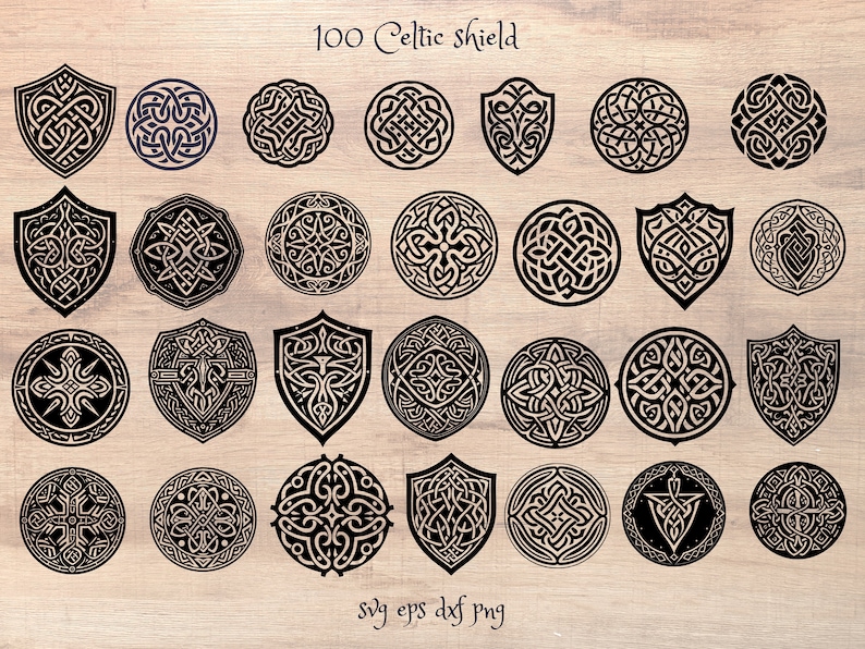 100 Celtic Shield Viking Shield - Etsy