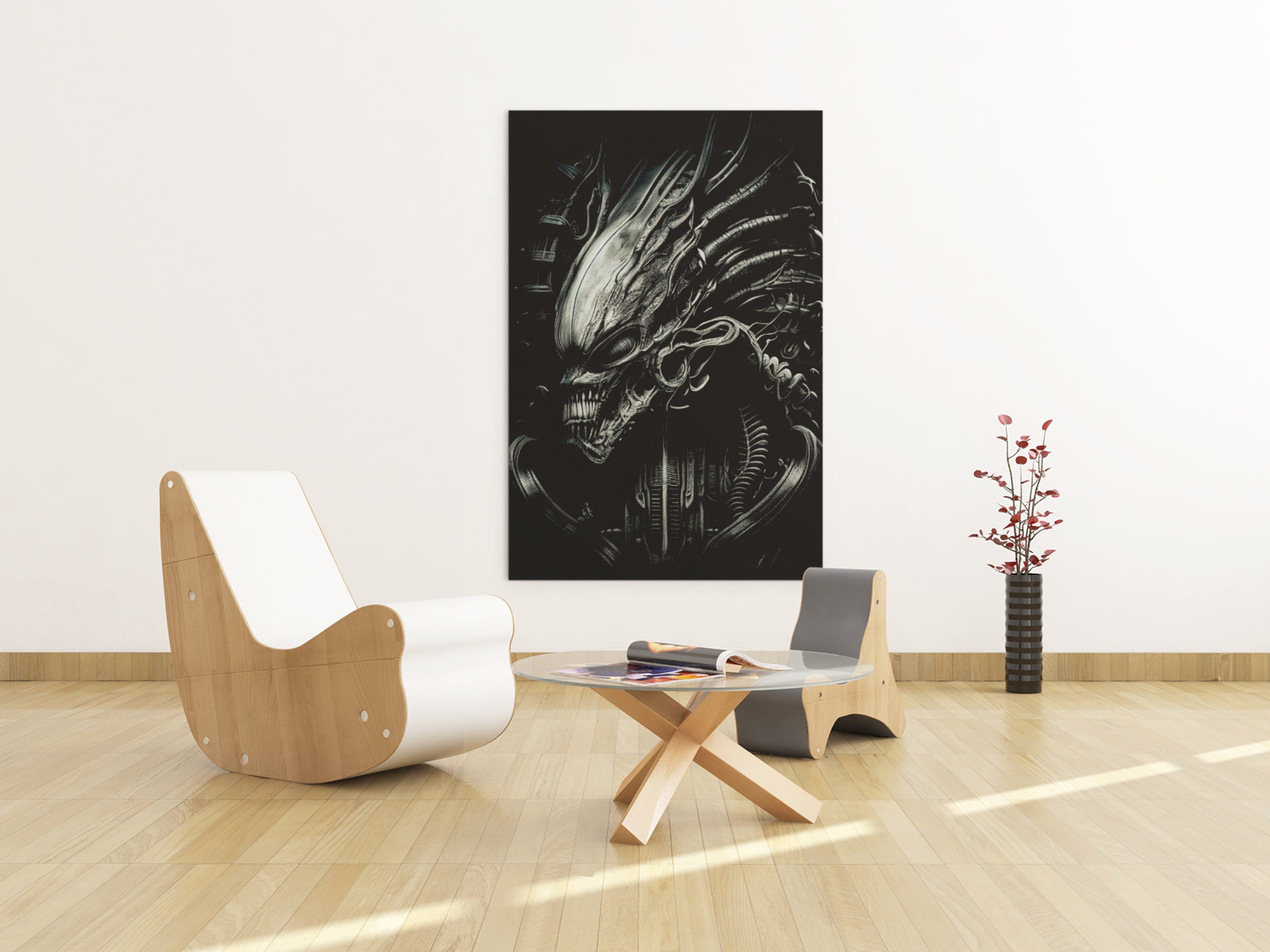 Giger Wall Art | Giger Art Print | Set of 3 Wall Art | Giger Art Prints ...