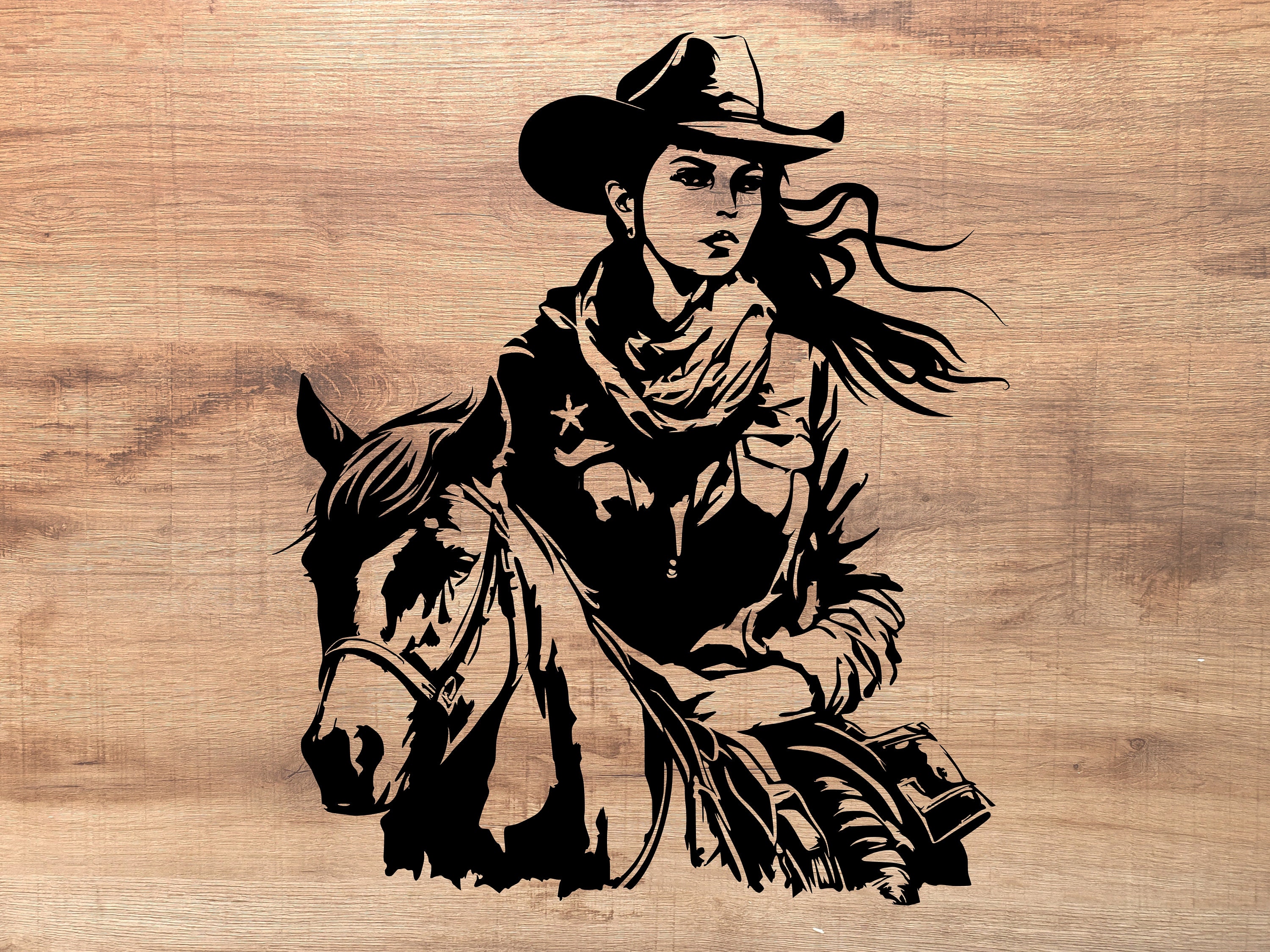 5 Design Western Cowgirl Cricut V1 - Etsy