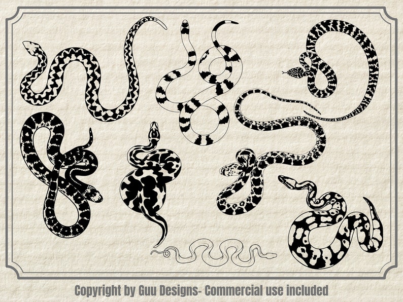 Snake SVG, Snake Stencils, Snake Skin, Snake Sticker, Snake Tattoo ...