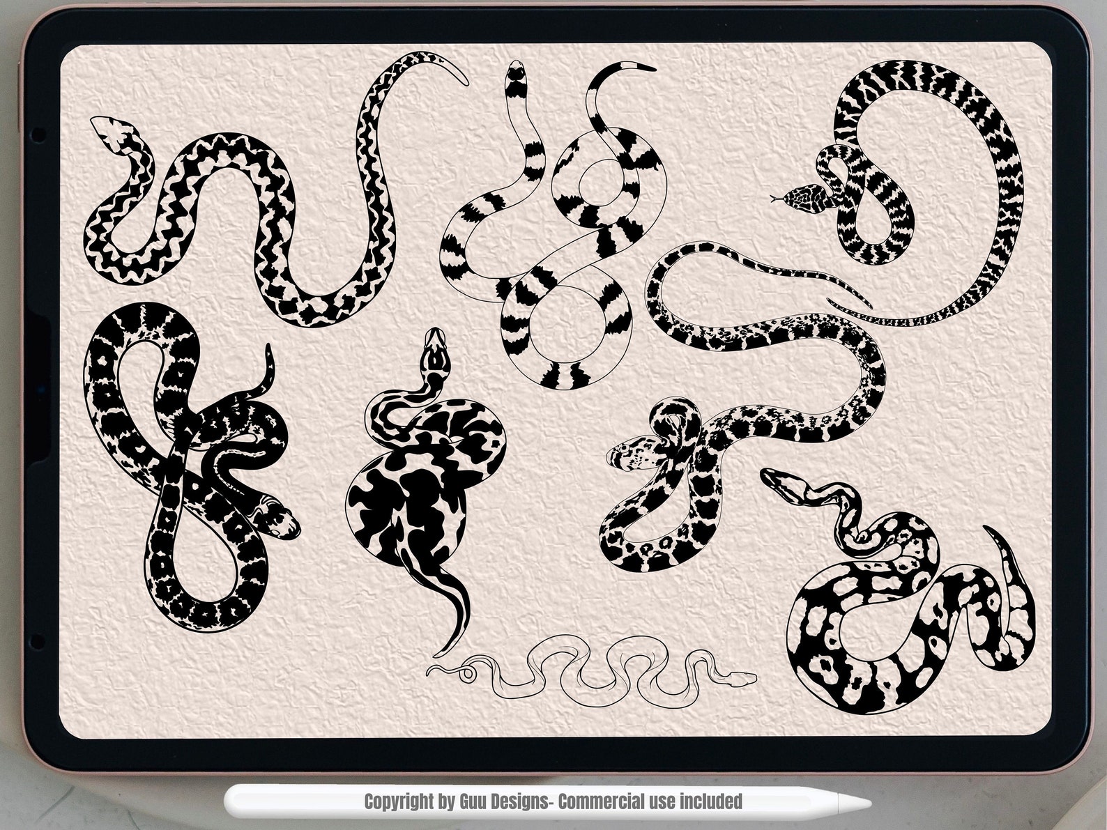 Snake SVG, Snake Stamps, Snake Skin, Snake Sticker, Snake Tattoo ...