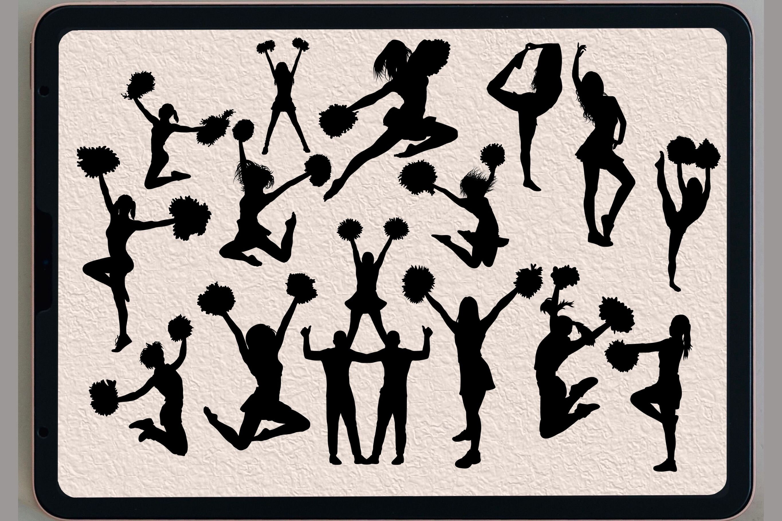 Procreate Stamps, Procreate Stamps, Cheerleader Sticker, Cheerleading ...