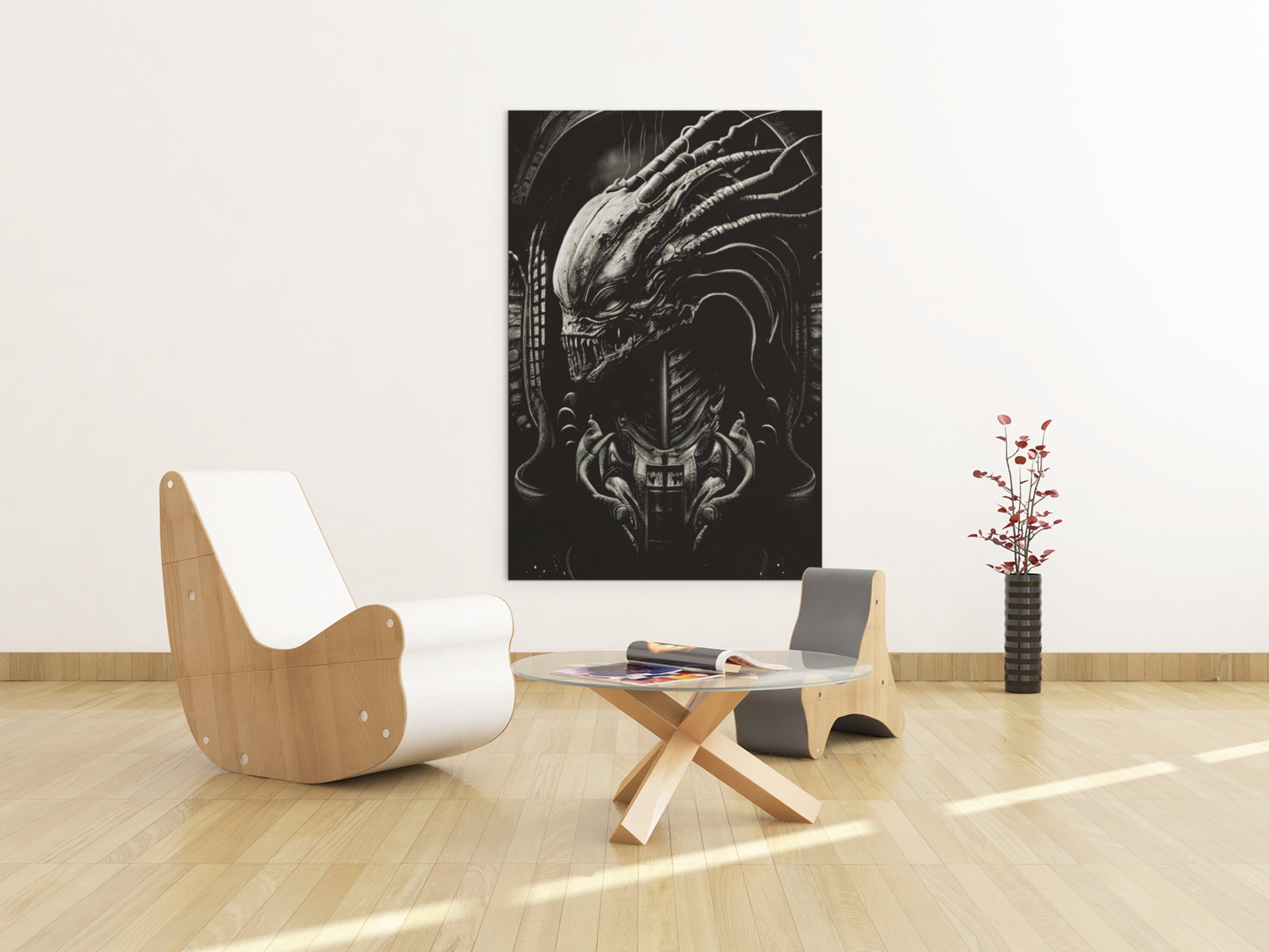 Giger Wall Art | Giger Art Print | Set of 3 Wall Art | Giger Art Prints ...