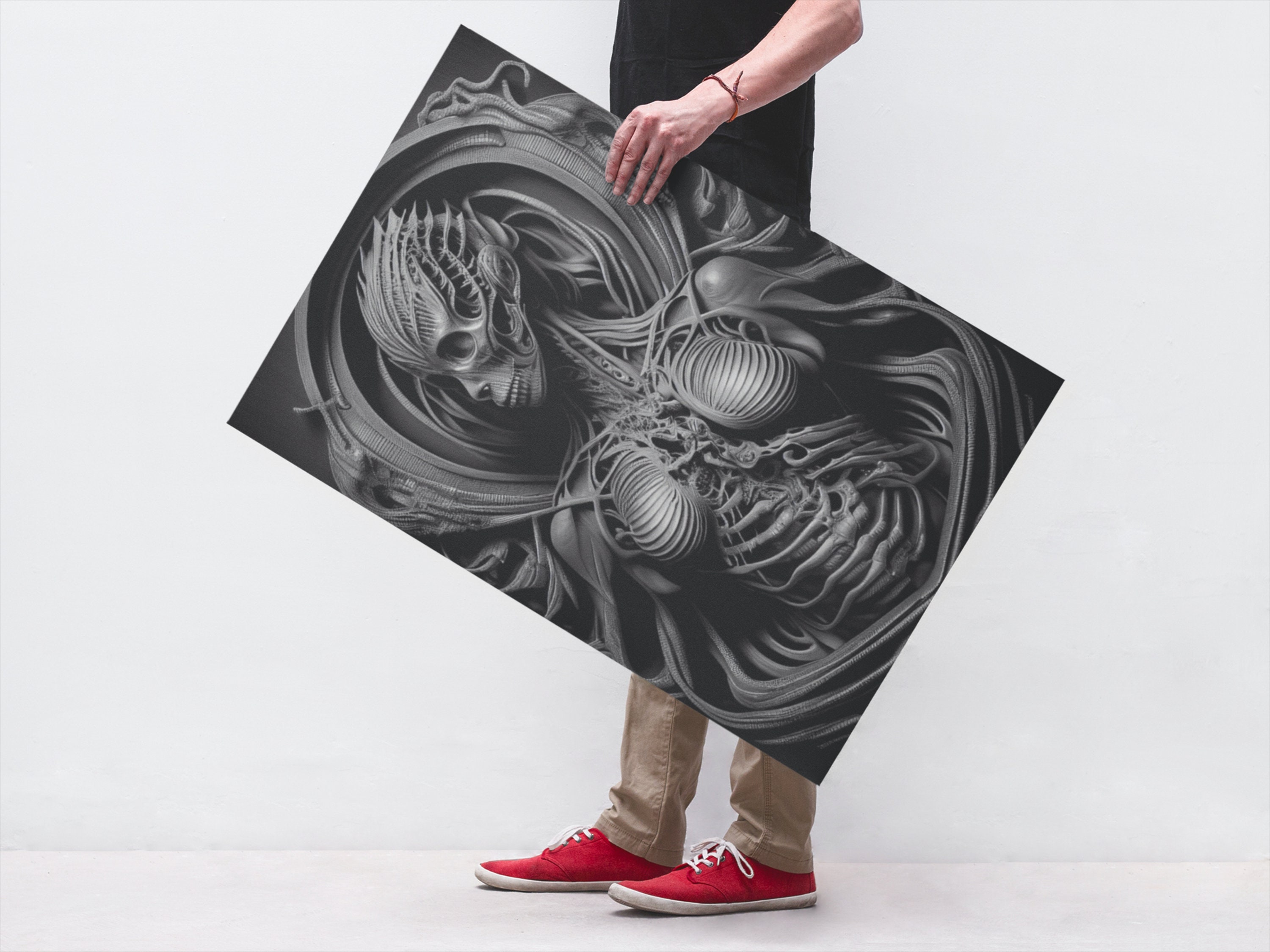 Giger Wall Art | Giger Art Print | Set of 3 Wall Art | Giger Art Prints ...