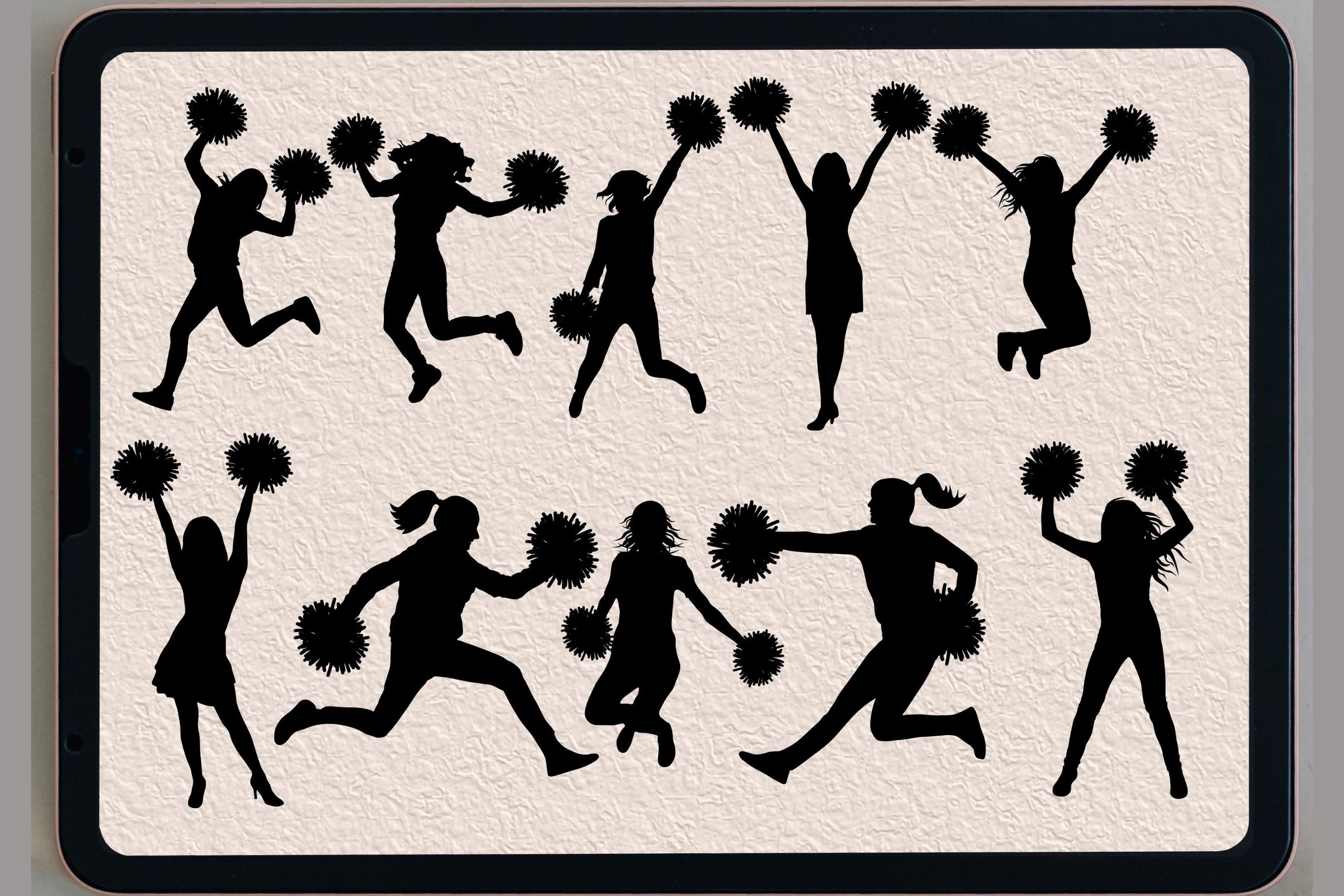 Procreate Stamps, Procreate Stamps, Cheerleader Sticker, Cheerleading ...