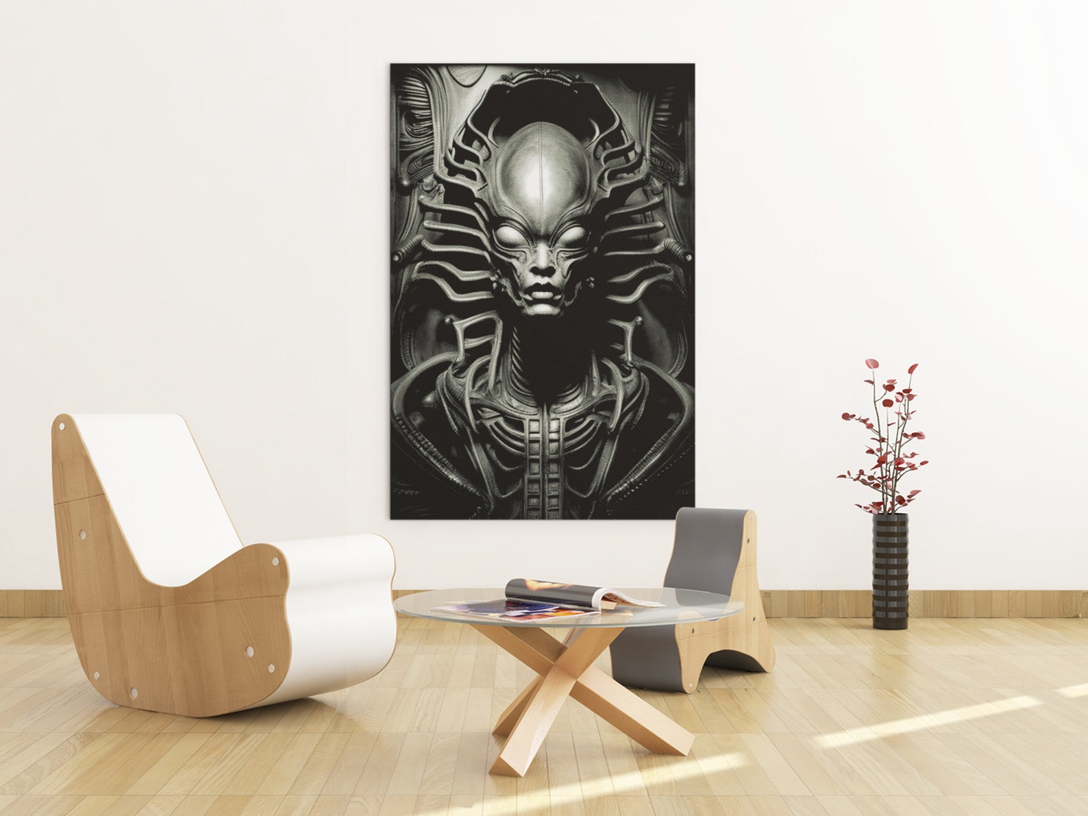 Giger Wall Art | Giger Art Print | Set of 3 Wall Art | Giger Art Prints ...