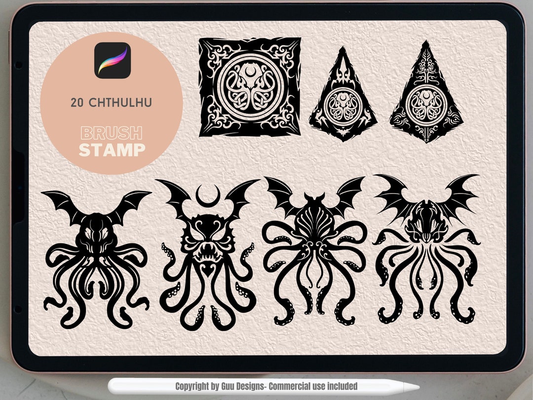 Cthulhu, Cthulhu SVG, Cthulhu Stamps, Cthulhu Dice, Cthulhu Designs ...