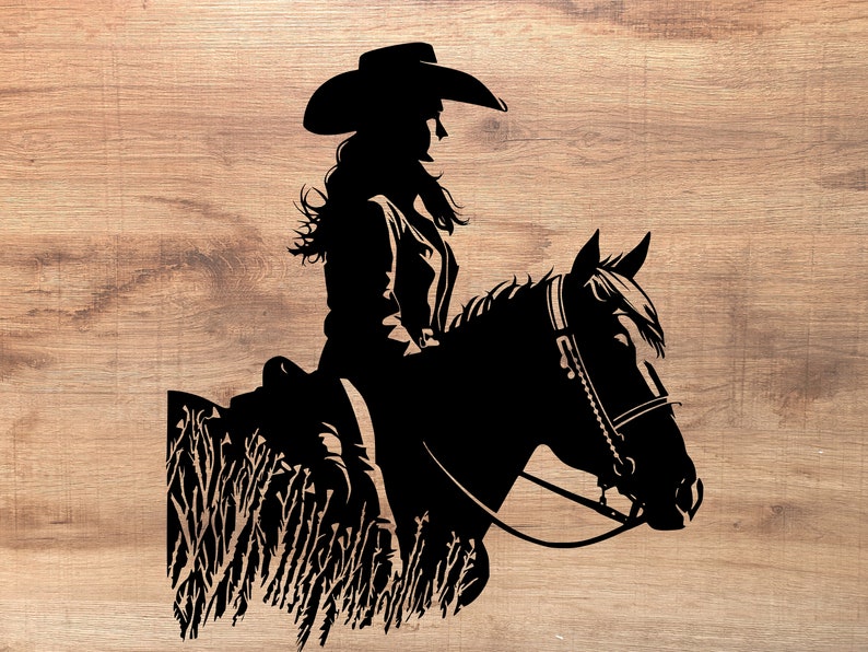 5 Design Western Cowgirl Cricut V1 - Etsy