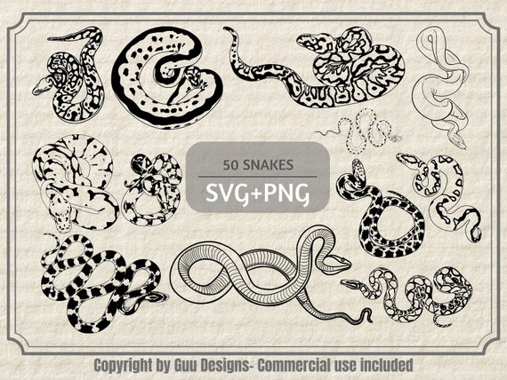 Snake SVG Snake Stencils Snake Skin Snake Sticker Snake - Etsy