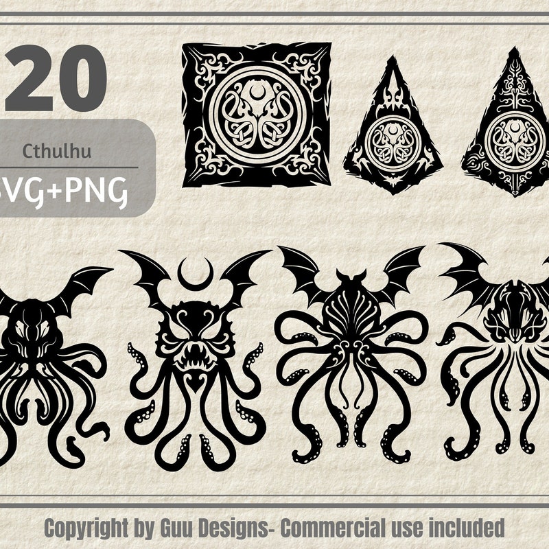 Cthulhu Svg - Etsy
