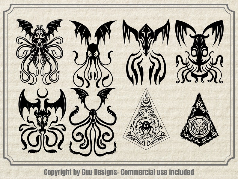 Cthulhu, Cthulhu SVG, Cthulhu Sticker, Cthulhu Dice, Cthulhu Designs ...