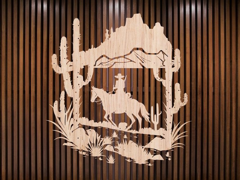 5 Design Western Cowboy Cricut V4 - Etsy