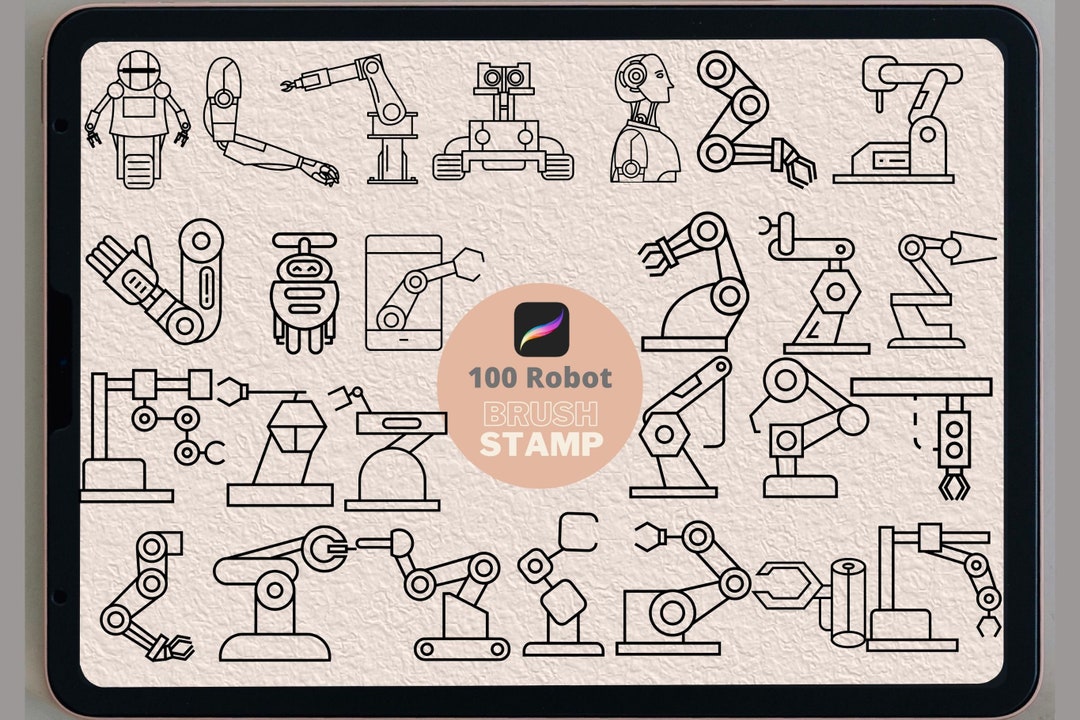 Clipart, Robot Stamp, Robot Stickers, Robot Stickers, Robot Stamp ...