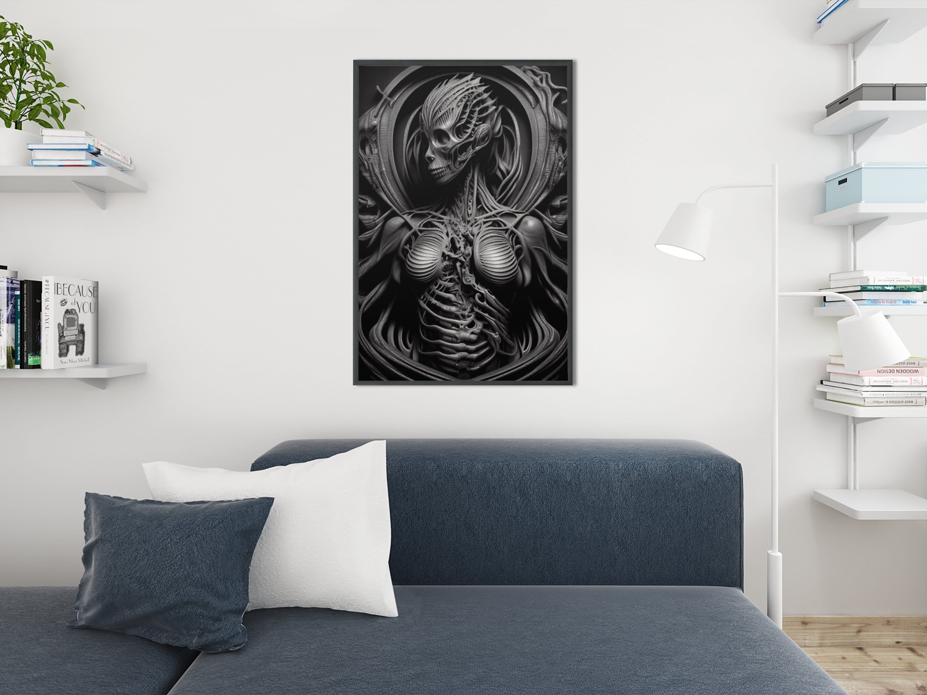 Giger Wall Art | Giger Art Print | Set of 3 Wall Art | Giger Art Prints ...