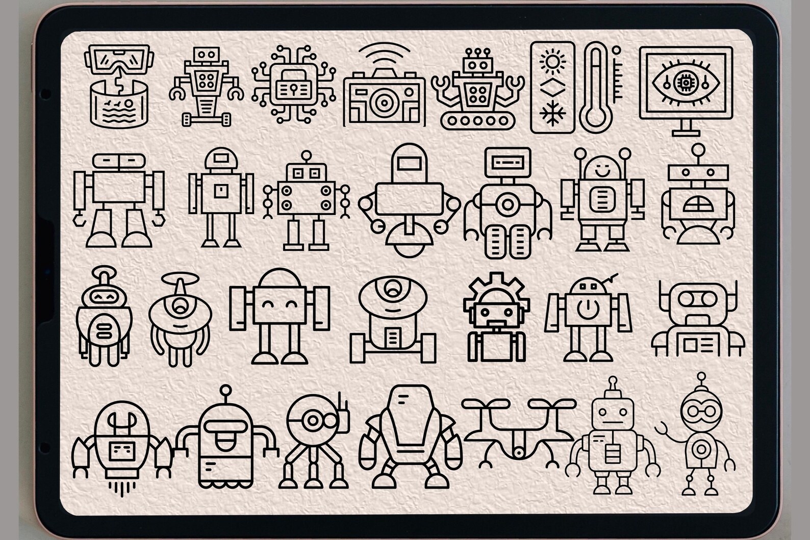 Clipart, Robot Stamp, Robot Stickers, Robot Stickers, Robot Stamp ...