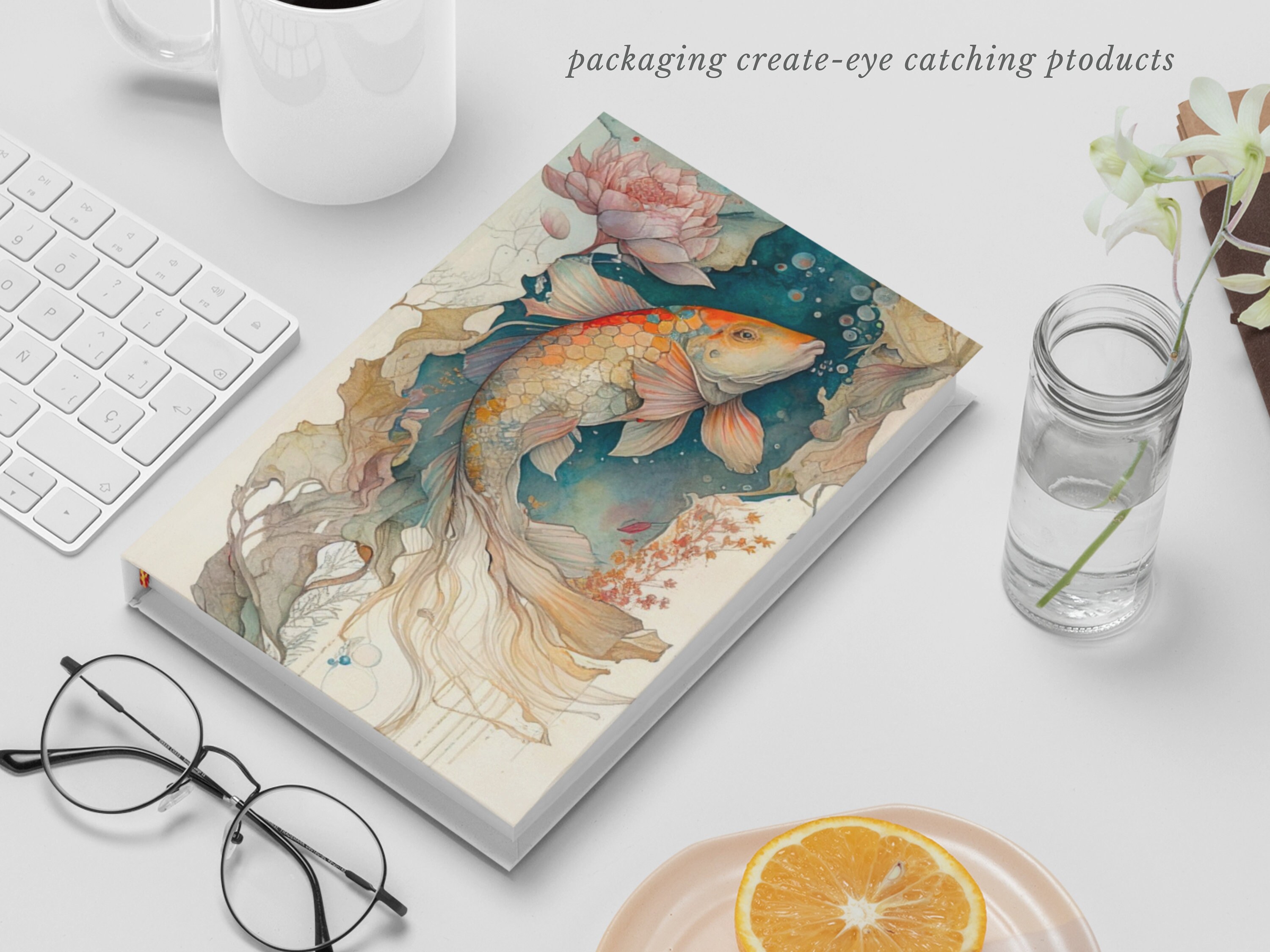 Koi Fish Art | Koi Fish Art Print | Set of 3 Wall Art | Water Color Art ...