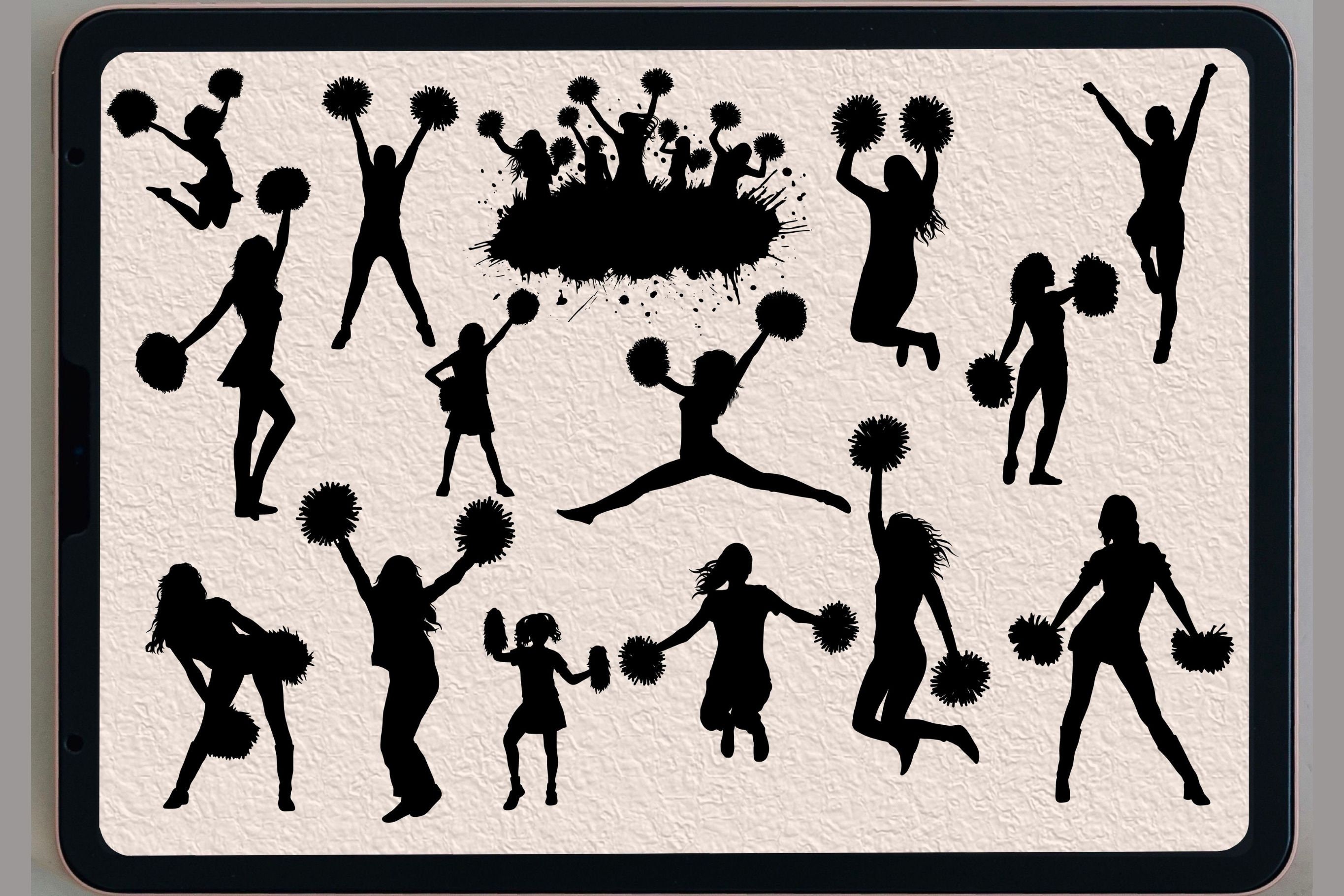 Procreate Stamps, Procreate Stamps, Cheerleader Sticker, Cheerleading ...