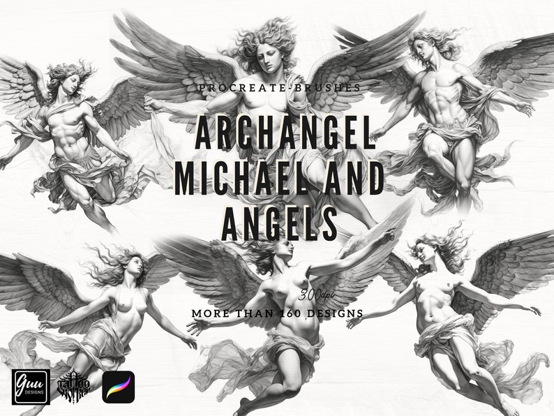 160 Archangel Michael and the Angels Tattoo Designs Brushstamp ...