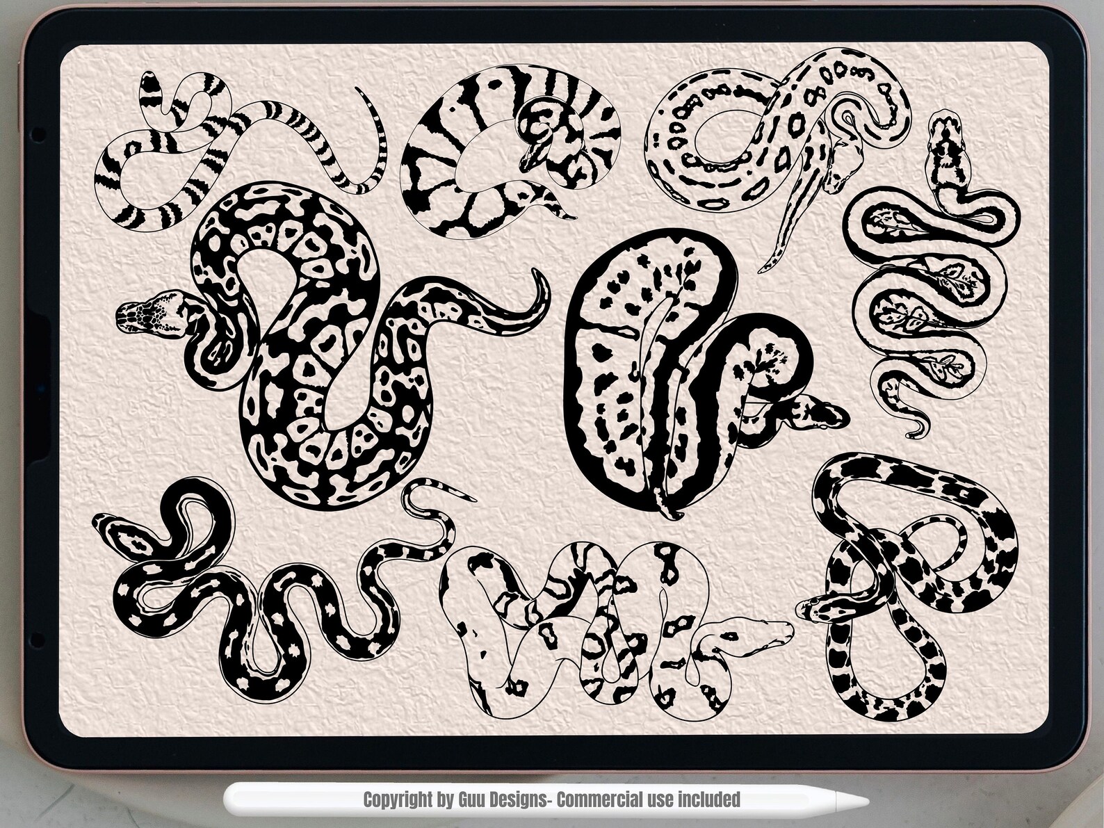 Snake SVG, Snake Stamps, Snake Skin, Snake Sticker, Snake Tattoo ...