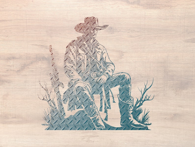 5 Design Western Cowboy Cricut V7 - Etsy