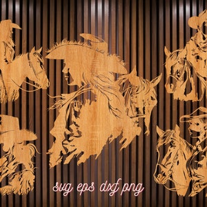 5 Design Western Cowgirl Cricut V1 - Etsy