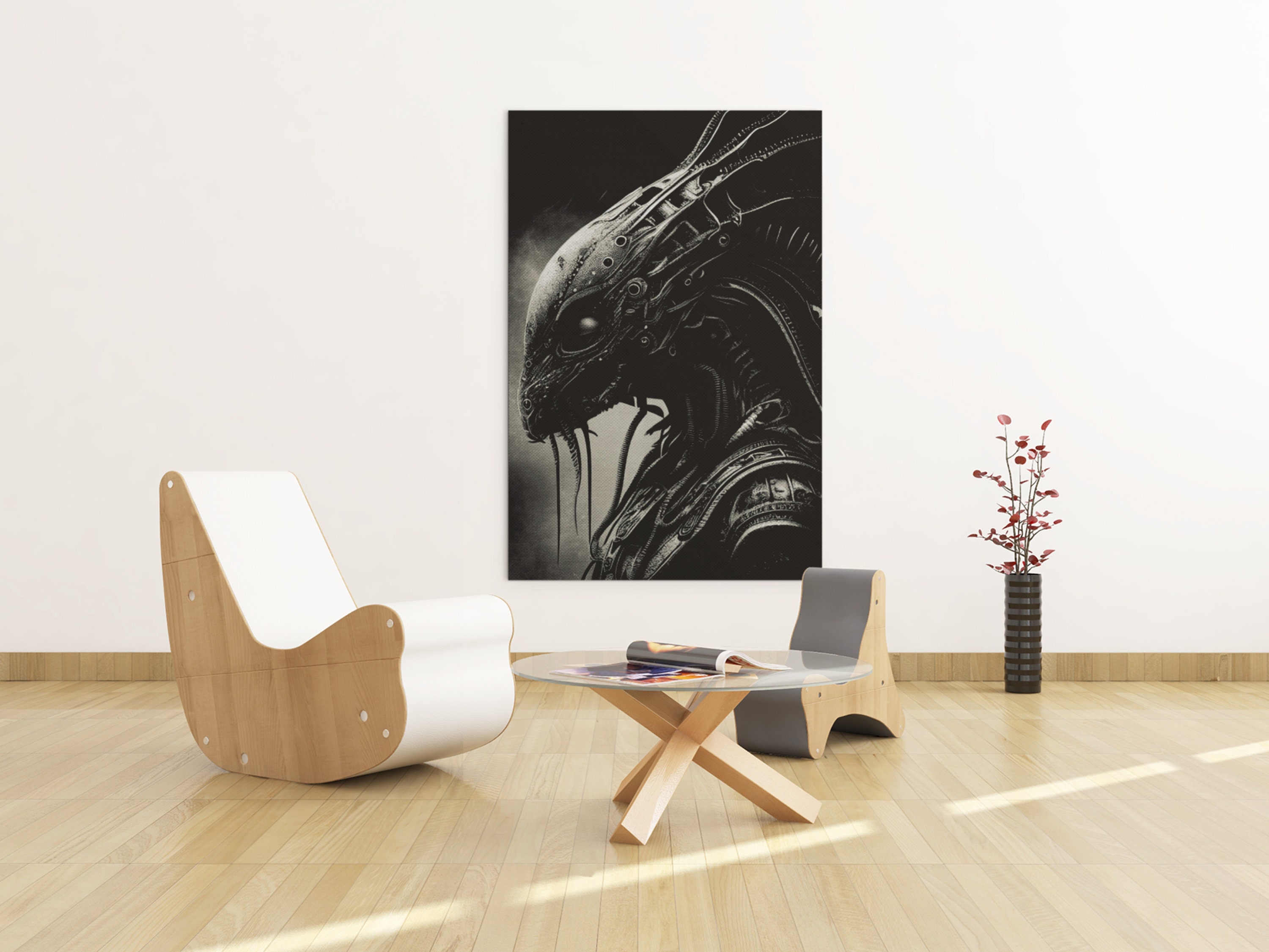Giger Wall Art | Giger Art Print | Set of 3 Wall Art | Giger Art Prints ...