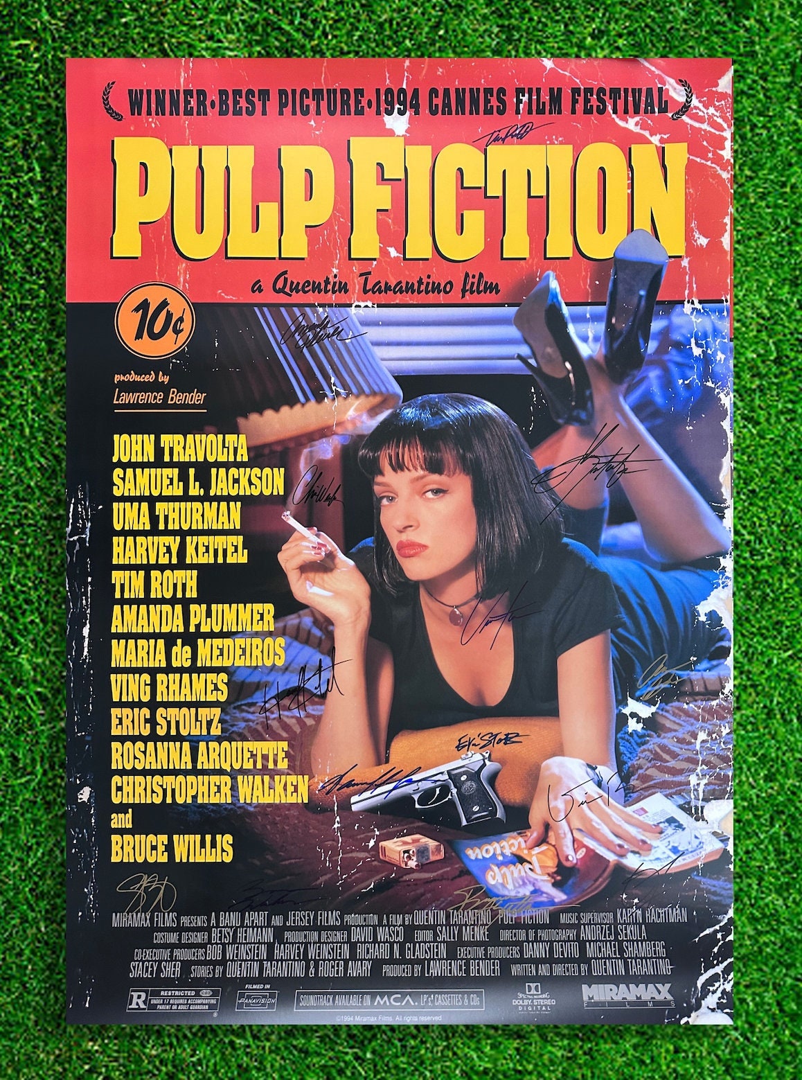 Signed Pulp Fiction Movie Poster - Etsy
