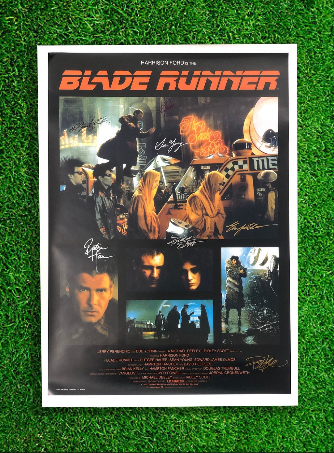 Signed Blade Runner Movie Poster - Etsy
