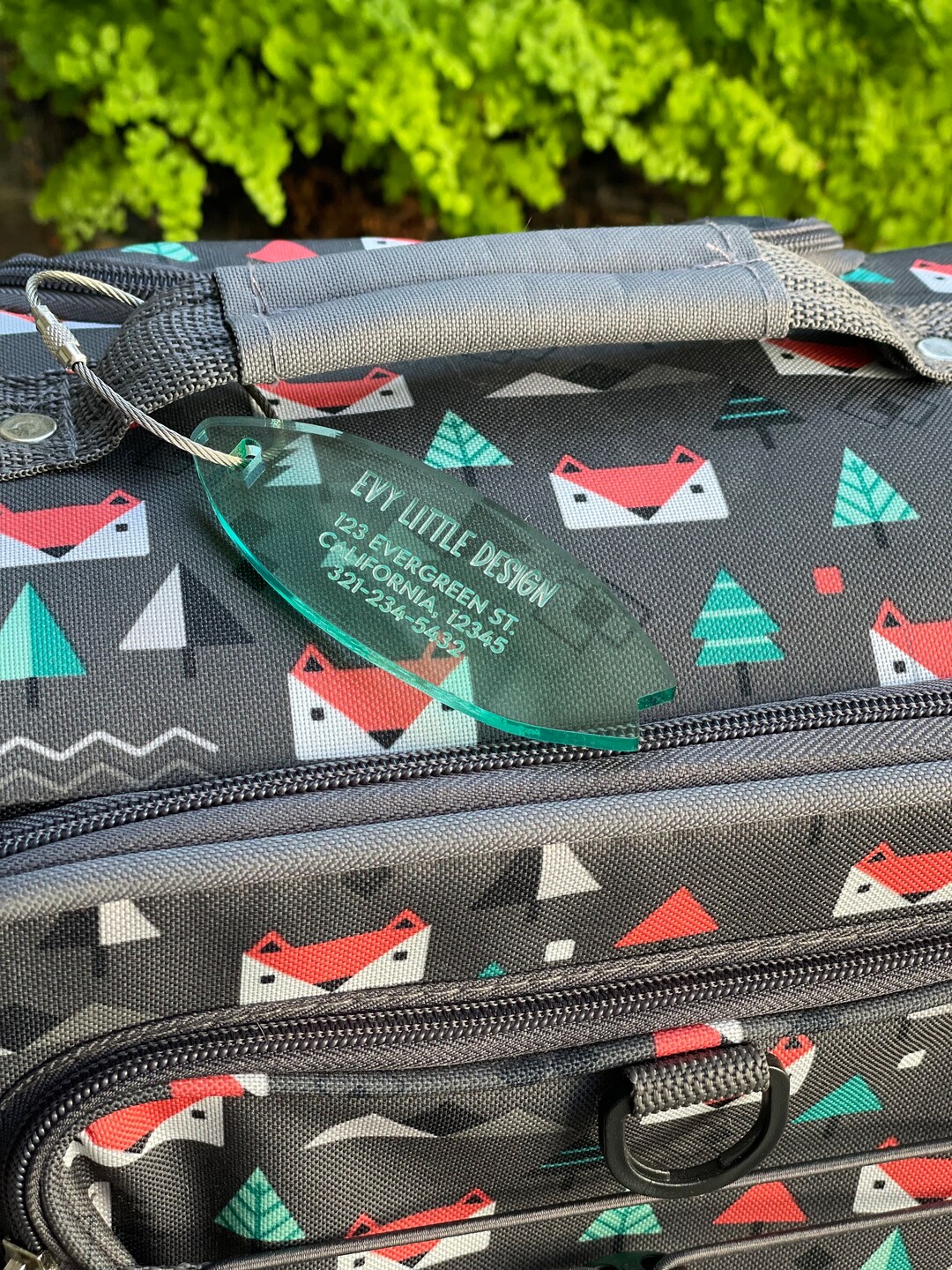 1/4" Surfboard Acrylic Luggage Tags / Address Tag / Name Tag ...