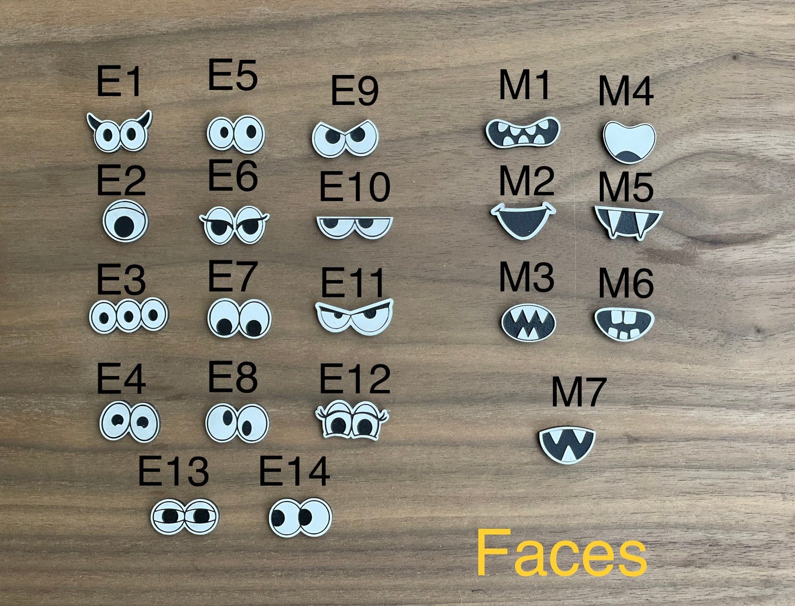Plant Googly Eyes and Faces Magnet Eyes and Mouth Leaves - Etsy