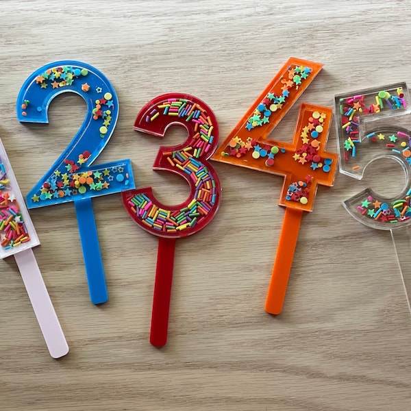 Number Cake Topper - Etsy