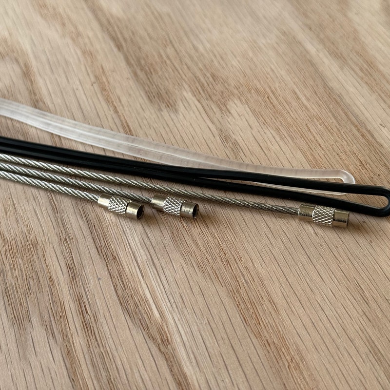 Stainless Steel Wire Keychain Cable Key Ring - Etsy