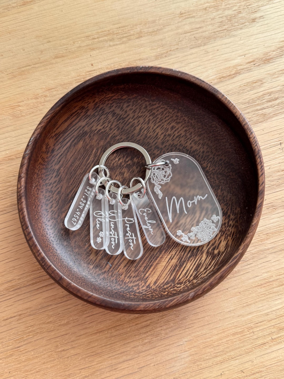 Custom Mom Keychain / Keychain With Names / Mother's Day Gift / Mother ...