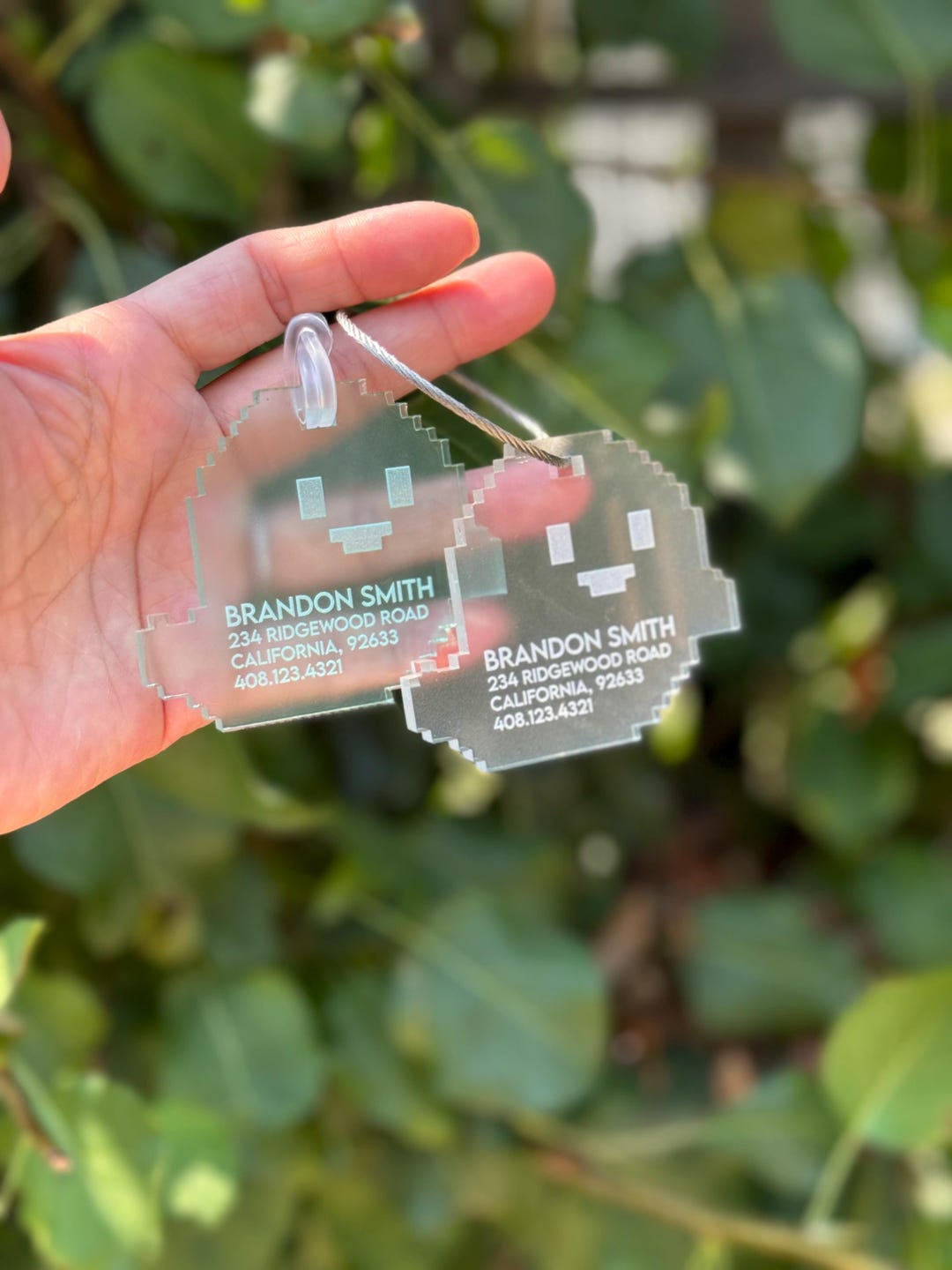 Pixel Ghost Shape Name Tag / Halloween Basket Tag / Ghost Name Tag ...