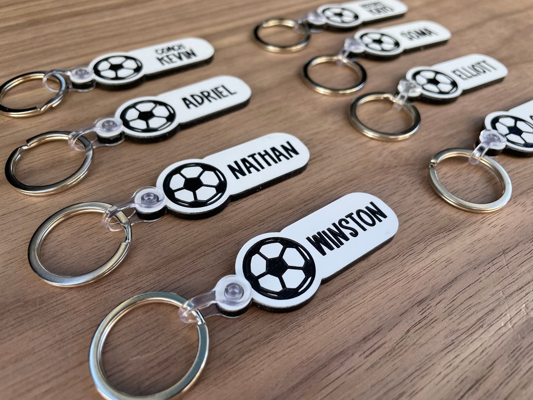 Personalized Soccer Keychains | Sports Keychain | Bag Tag | Team Gift ...