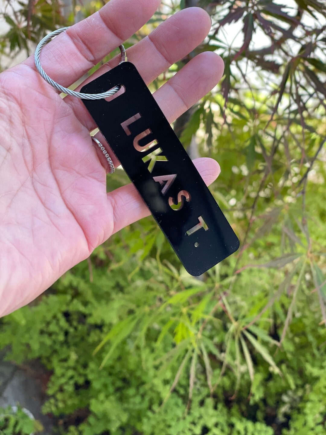 Backpack Name Tag 1/4”/ Acrylic Tag / School Bag Name / Personalized ...